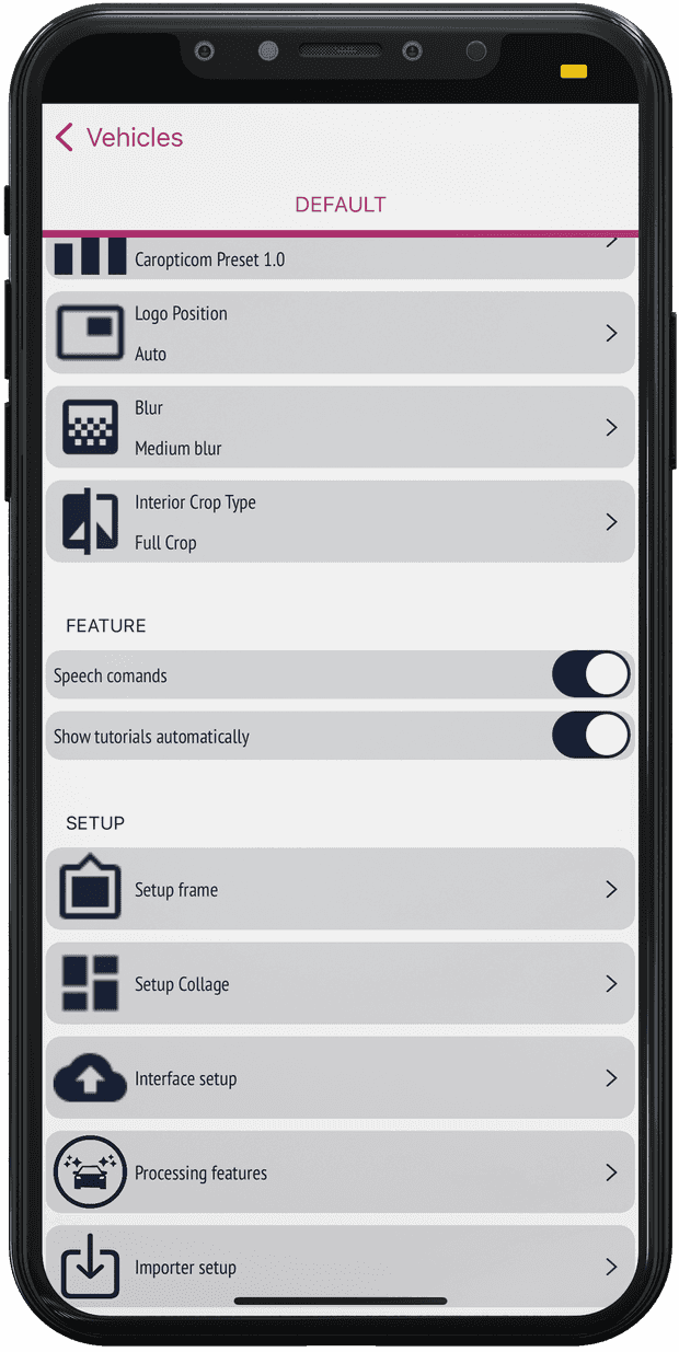 an array of powerful features